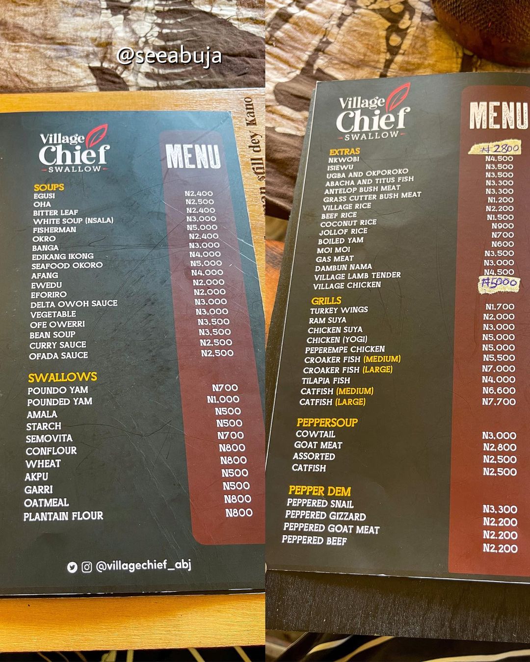 Village Chief Restaurant, Abuja - Ou Travel & Tour