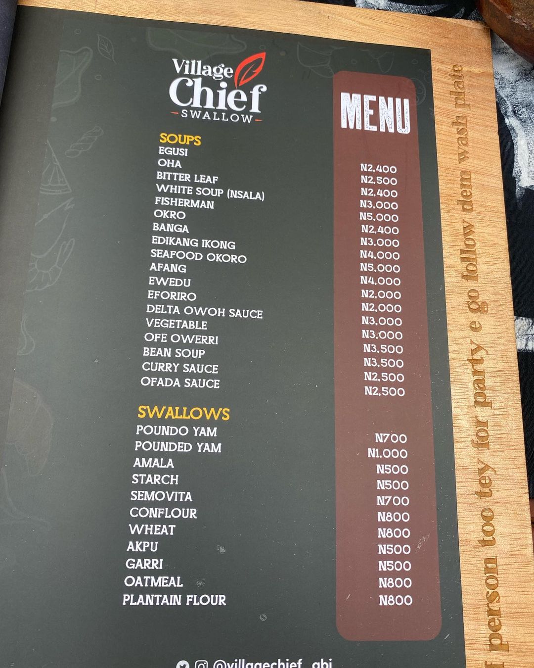 Village Chief Swallow Abuja - Ou Travel & Tour